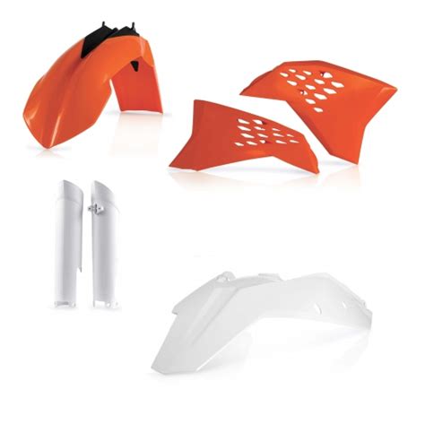 KIT PLASTIQUE FULL ACERBIS KTM EX C EXC F 2008 2011 CROSSMOTO FR 01