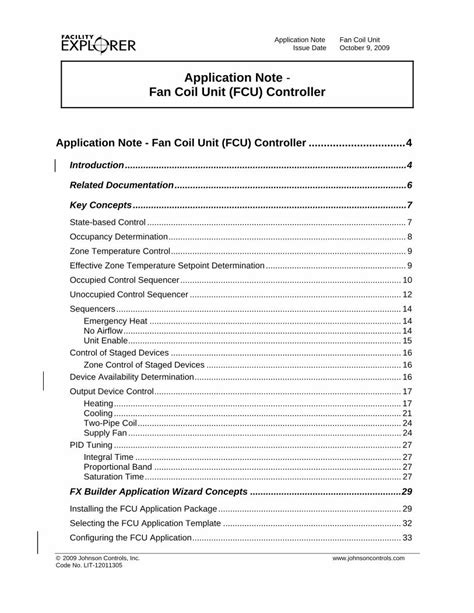 Pdf Application Note Fan Coil Unit Fcu Controller Pdfslidenet