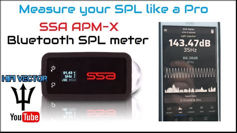 SSA APM X Car Audio SPL Meter Bluetooth DB Tester YouTube