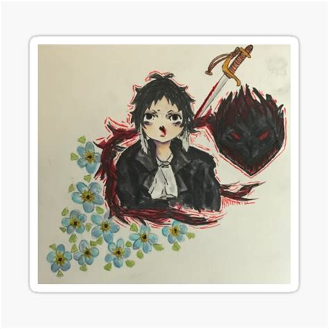 Akutagawa Ryuunosuke Sticker For Sale By Finnthesharrk Redbubble