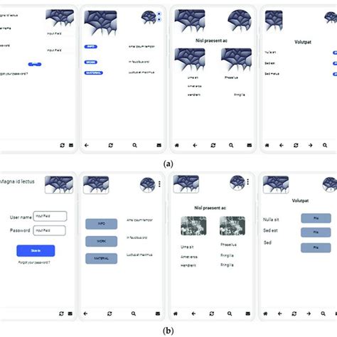 Digital Design Prototype According To Scenario 1 A Screen Elements Download Scientific