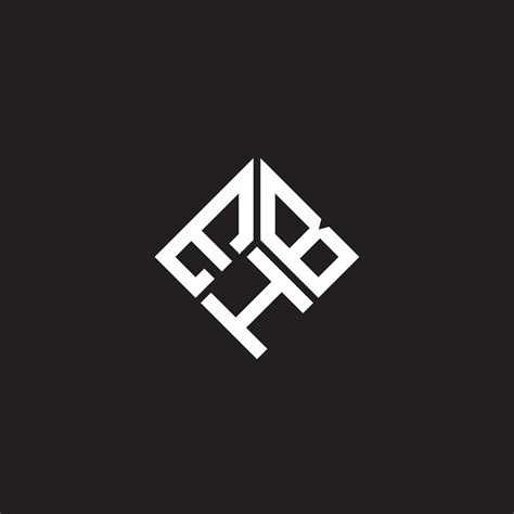 Ehb Letter Logo Design On Black Background Ehb Creative Initials