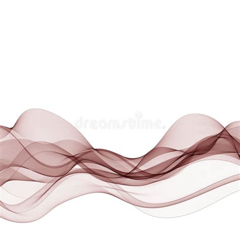Abstract Smooth Color Wave Vector Curve Flow Blue Motion Illustration Smoke Design Vector