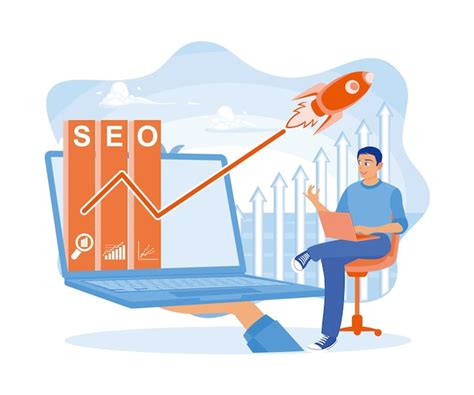 Premium Vector Entrepreneurs Optimize Websites To Rank In Seo Search Engines Web Design Concept