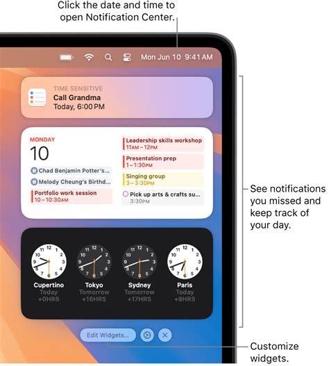Use Notification Center On Mac Apple Support
