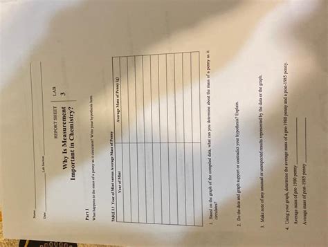 name date lab section report sheet lab why is