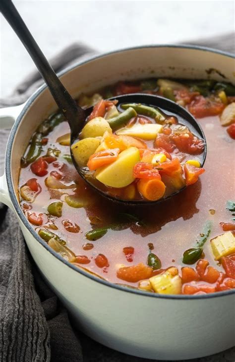 45 Minute Vegetable Soup Hearty Vegetable Soup Best Vegetable Soup
