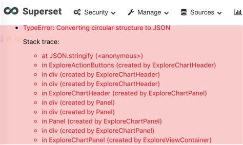 JSON Stringify Is Not Safe For Circular Objects Issue Apache Superset GitHub