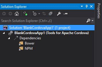 Visual Studio 2015 Creating Blank Cordova App Stack Overflow