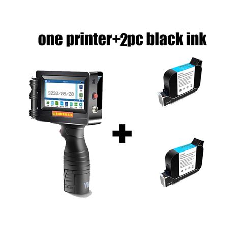 Smart Handheld Inkjet Printer For Serial Number Batch Barcode Qr Code 127mm Portable Thermal
