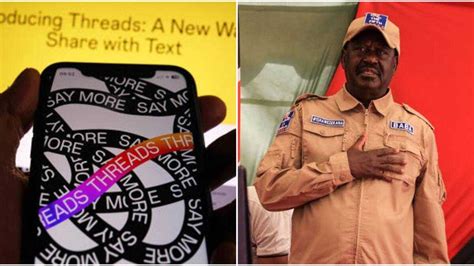 Raila Odinga Joins Threads App Calls On Supporters To Attend Saba Saba