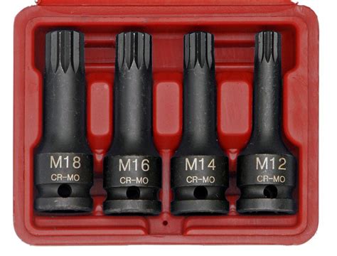 Franklin Tools 4pce Impact Spline Bit Set Ta814 Toolbox37