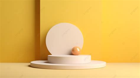 광고를 위한 파스텔 노란색 추상 배경 비대칭 사진의 3d 제품 디스플레이 연단 플랫폼 배경 제품 프레젠테이션 호화 연단