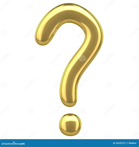 Golden Question Mark