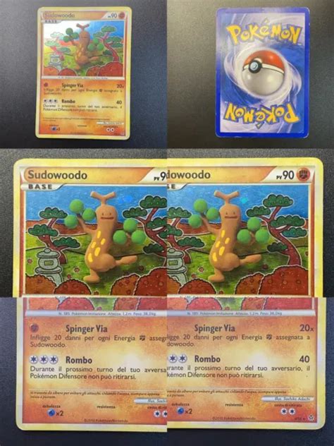 PokÉmon Heartgold And Soulsilver Unleashed Sudowoodo 995 Holo Ita 🇮🇹 Eur