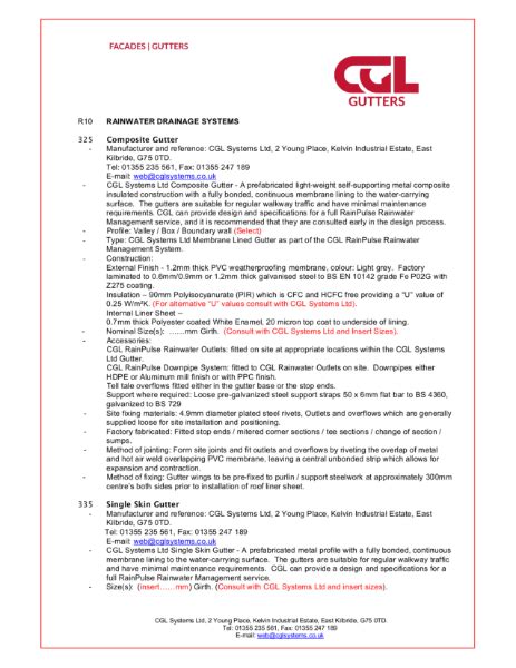 Full R Specification NBS Source