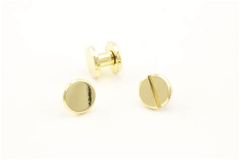 20 Sets Of 9mm X 5mm Solid Brass Chicago Screws Concho Screw Etsy