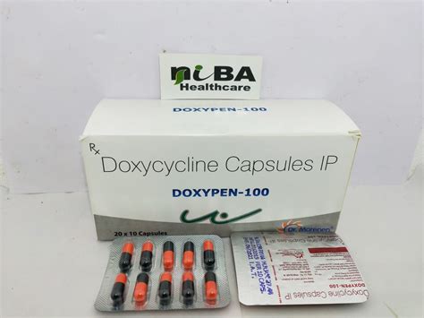 Doxypen 100 Doxycycline Capsules Ip 100 Mg Manufacturer Dr Morepen Id 21017015233