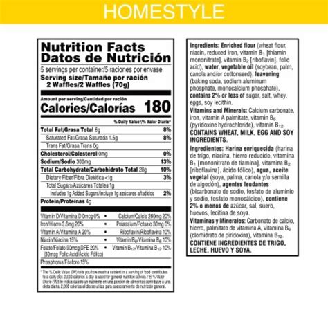 Eggo® Eggoji Homestyle Frozen Waffles 10 Ct 123 Oz Kroger