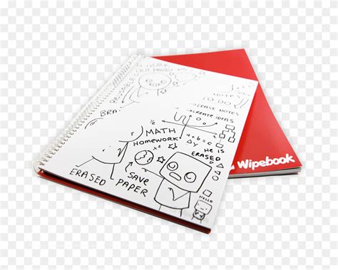 Wipebook Dry Erase Notebook 700x628 Png Download Wipebook