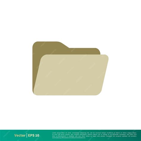 Premium Vector Empty Folder Icon Vector Logo Template Illustration Design Vector Eps 10