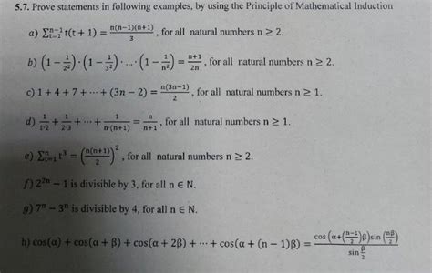 Solved Prove Statements In Following Examples By Using Chegg