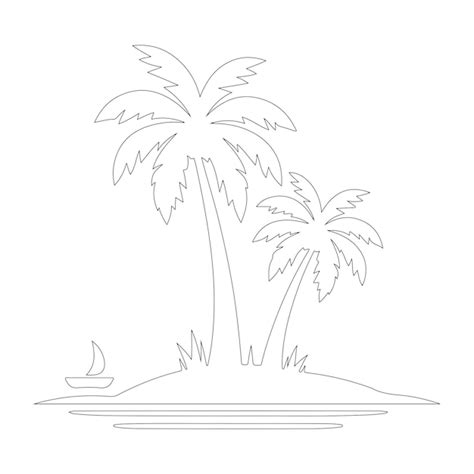 Free Clip Art Palm Tree Outline Download Free Clip Art Palm Tree