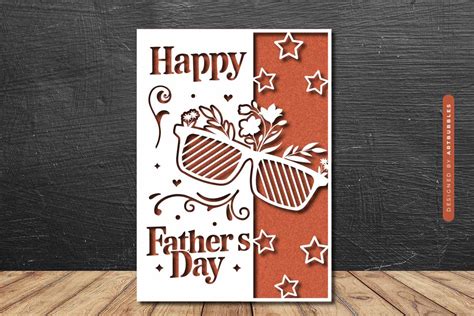 Creative Happy Fathers Day Card Svg Artbubbles