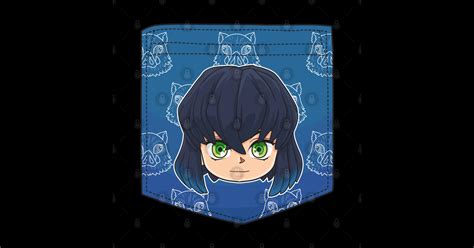 Pocket Inosuke Pattern Demon Slayer Kimetsu No Yaiba T Shirt