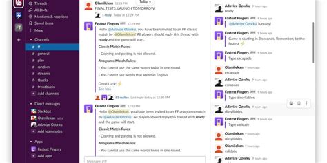i just shipped a multiplayer speed typing game for slack and discord