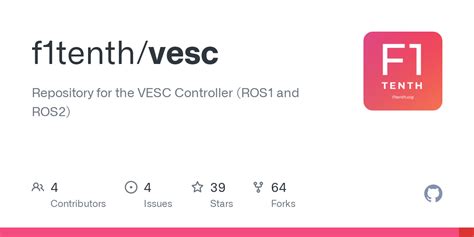 Github F Tenth Vesc Repository For The Vesc Controller Ros And Ros