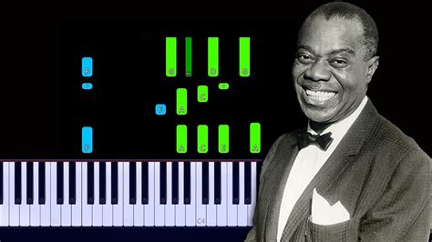 Louis Armstrong What A Wonderful World Piano Tutorial Youtube