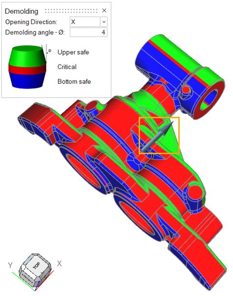 Designate Mold Opening Axis
