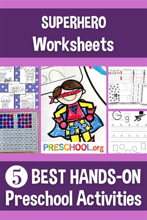 The 5 Best Worksheets For Superhero Preschool Theme