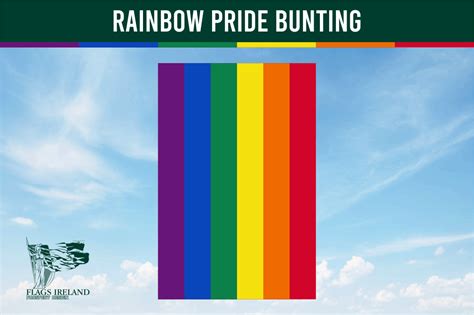 Rainbow Pride Bunting Flags Ireland Prospect Design