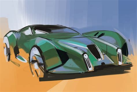 Concept Car Aleksandr Sidelnikov Car Concept Art Green Cars Simple