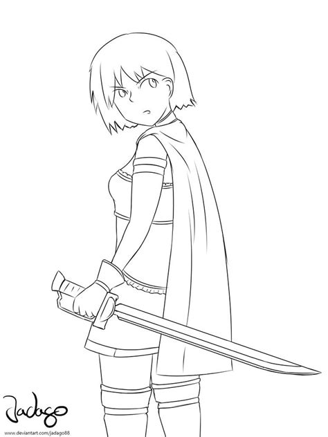 Miki Sayaka Lineart By Jadago Art On Deviantart