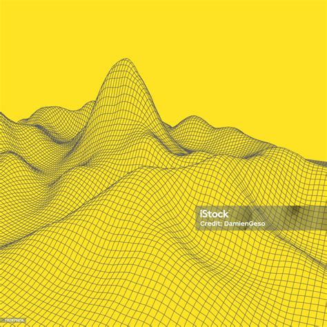 추상 벡터 가로 배경입니다 사이버 스페이스 그리드 3d 기술 일러스트레이션 0명에 대한 스톡 벡터 아트 및 기타 이미지 0명 3차원 형태 가상현실 Istock