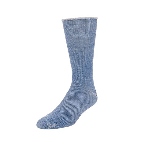 Full Cushion Merino Wool Roll Top Neptune Blue Zkano Socks