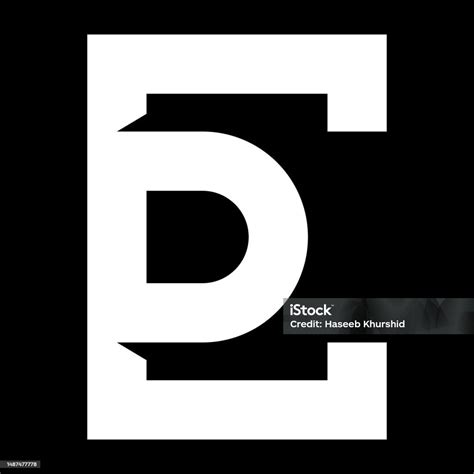 최소한의 De 로고 고급 배경에 De 편지의 아이콘입니다 Ed 모노그램 이니셜을 기반으로 한 로고 아이디어 전문적인 다양한 문자 기호와 배경에 Ed 로고 0명에 대한 스톡