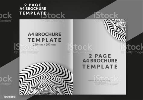 삼중 브로셔 디자인 A4 추상 비즈니스 브로셔 템플릿입니다 텍스트 공간이 있는 창의적인 디자인 마케팅 전단지 템플릿입니다 3단 브로슈어에 대한 스톡 벡터 아트 및 기타