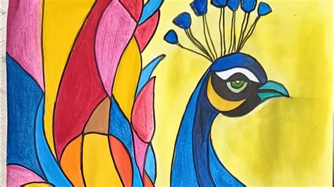 Easy Drawing Peacock Drawing For Beginners Step By Step Drawing Youtube