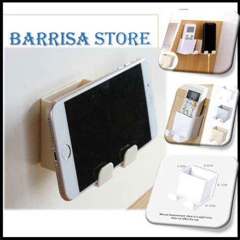 Jual Rak Holder Gantung Tempel Dinding Serbaguna Penyangga Charger HP