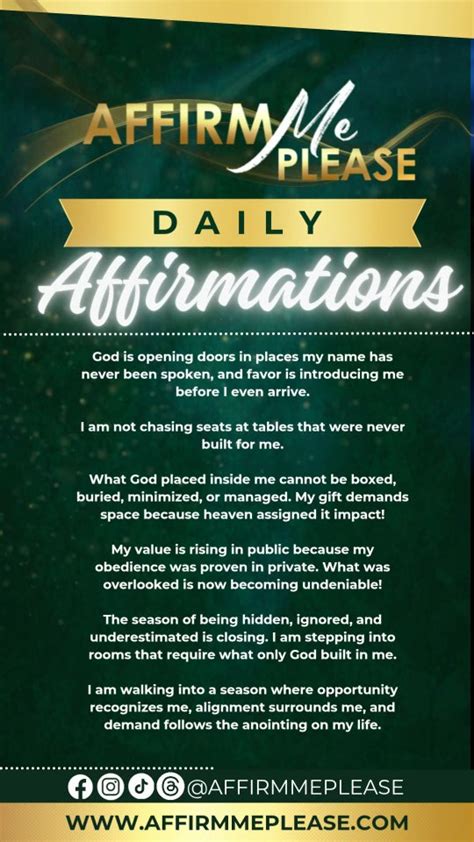 Affirm With Me “i Am Moving From Hidden To High Demand Doors Are