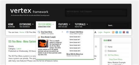 Template Specific Options