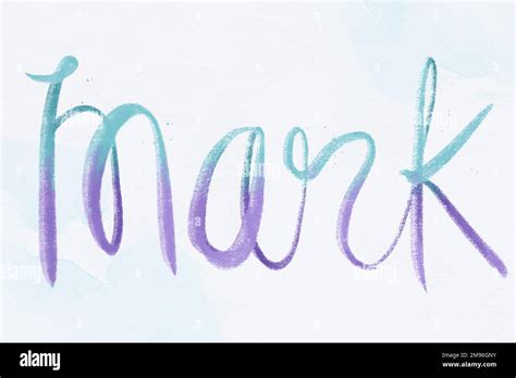 Mark Male Name Calligraphy Vector Font Stock Vector Image And Art Alamy