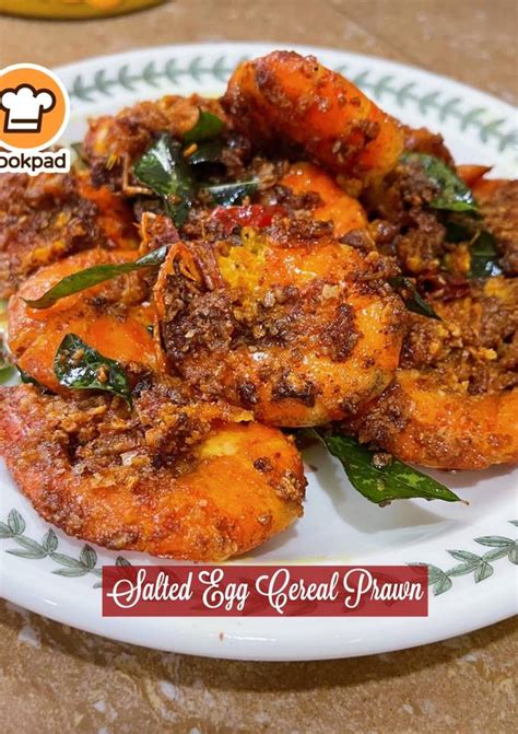 Resipi 👩‍🍳salted Egg Cereal Prawn Oleh Mahadiah Cookpad