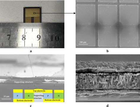 A Photograph Of An Actual Fabricated Mems Device B Sem Image Of The