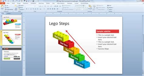 Free Lego Blocks PowerPoint Template Free PowerPoint Templates