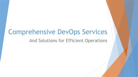 comprehensive devops services and solutions for efficient operations ppt